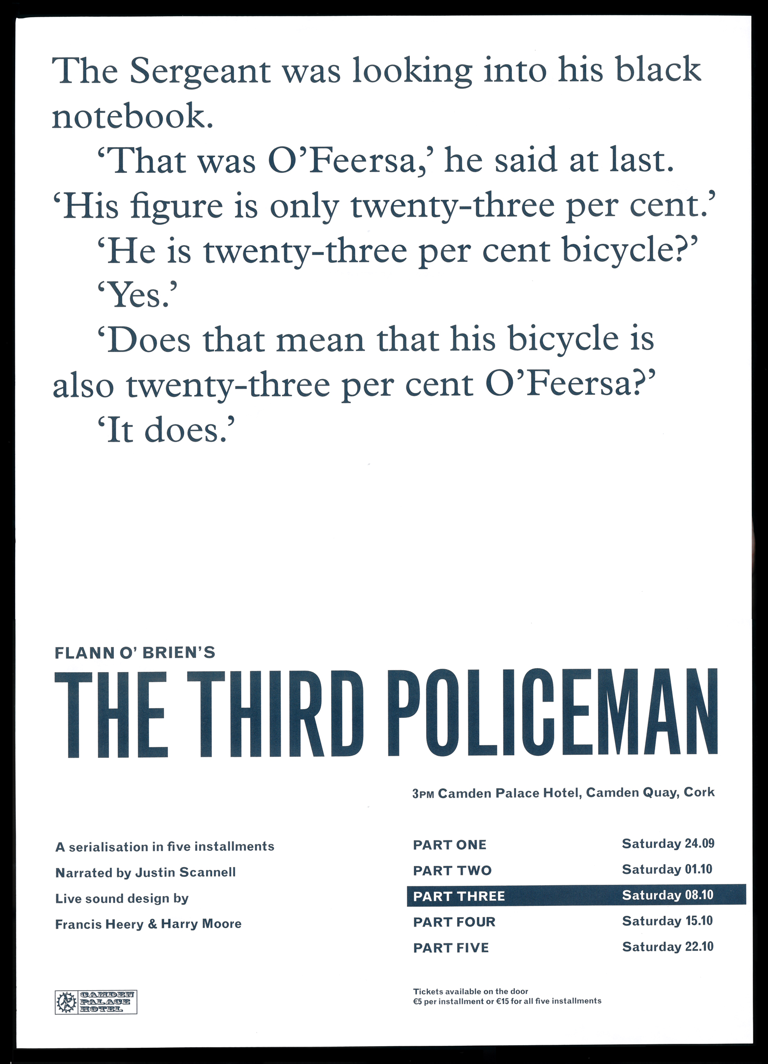 JP Hartnett — The Third Policeman